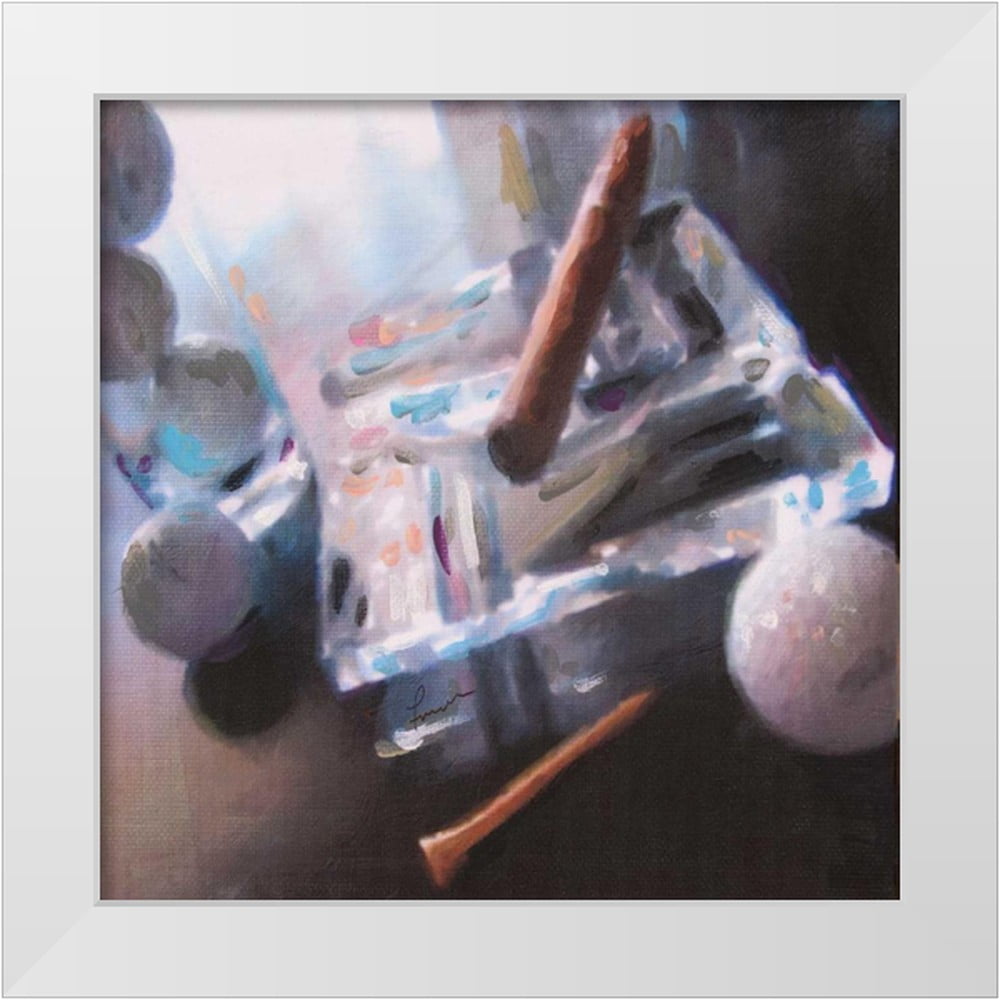 French-Roussia, Heather 20x20 White Modern Wood Framed Museum Art Print ...