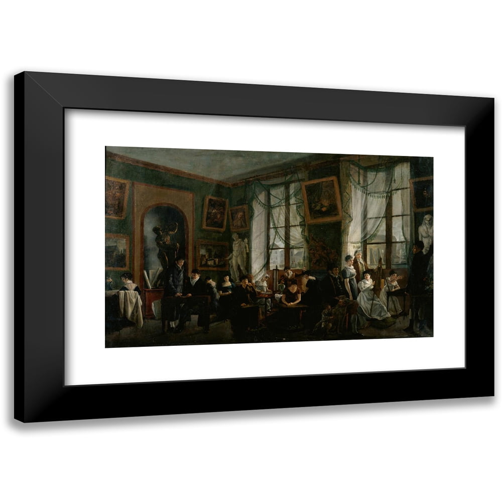French School 14x11 Black Modern Framed Museum Art Print Titled ...