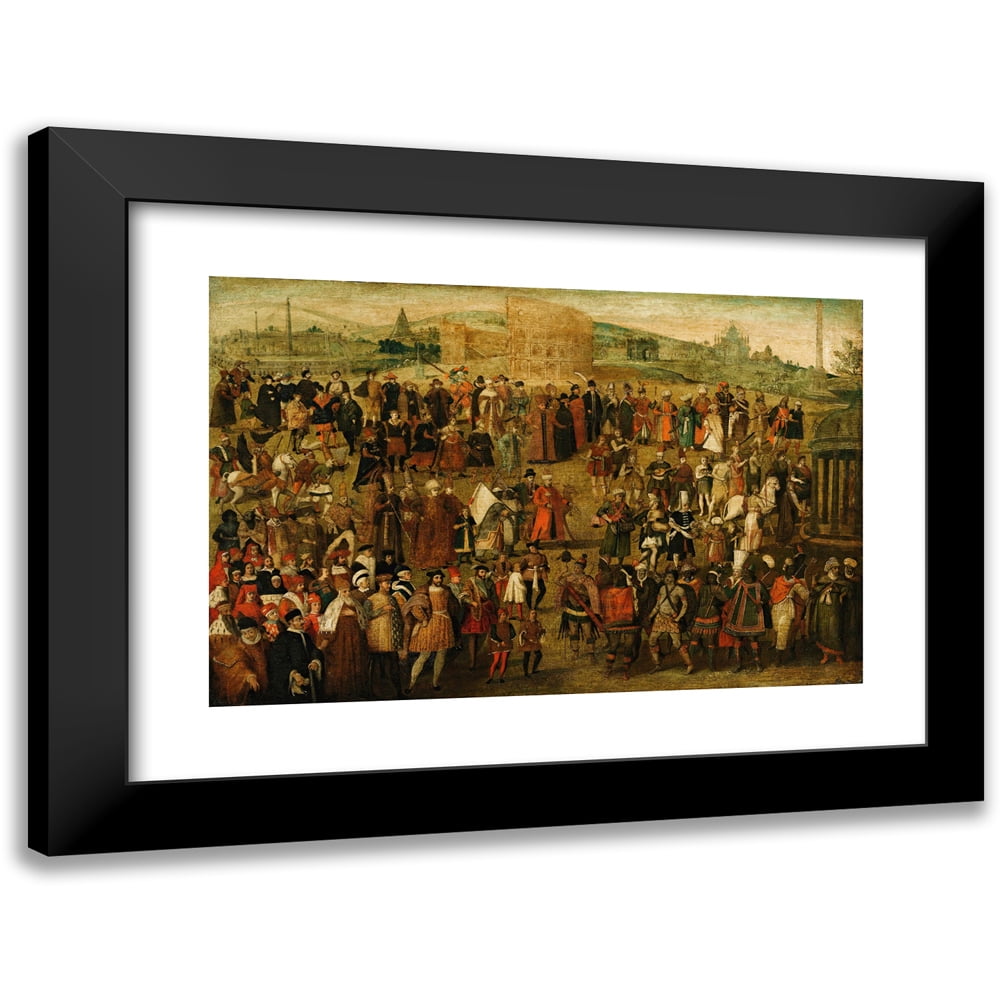 French School 18x13 Black Modern Framed Museum Art Print Titled ...