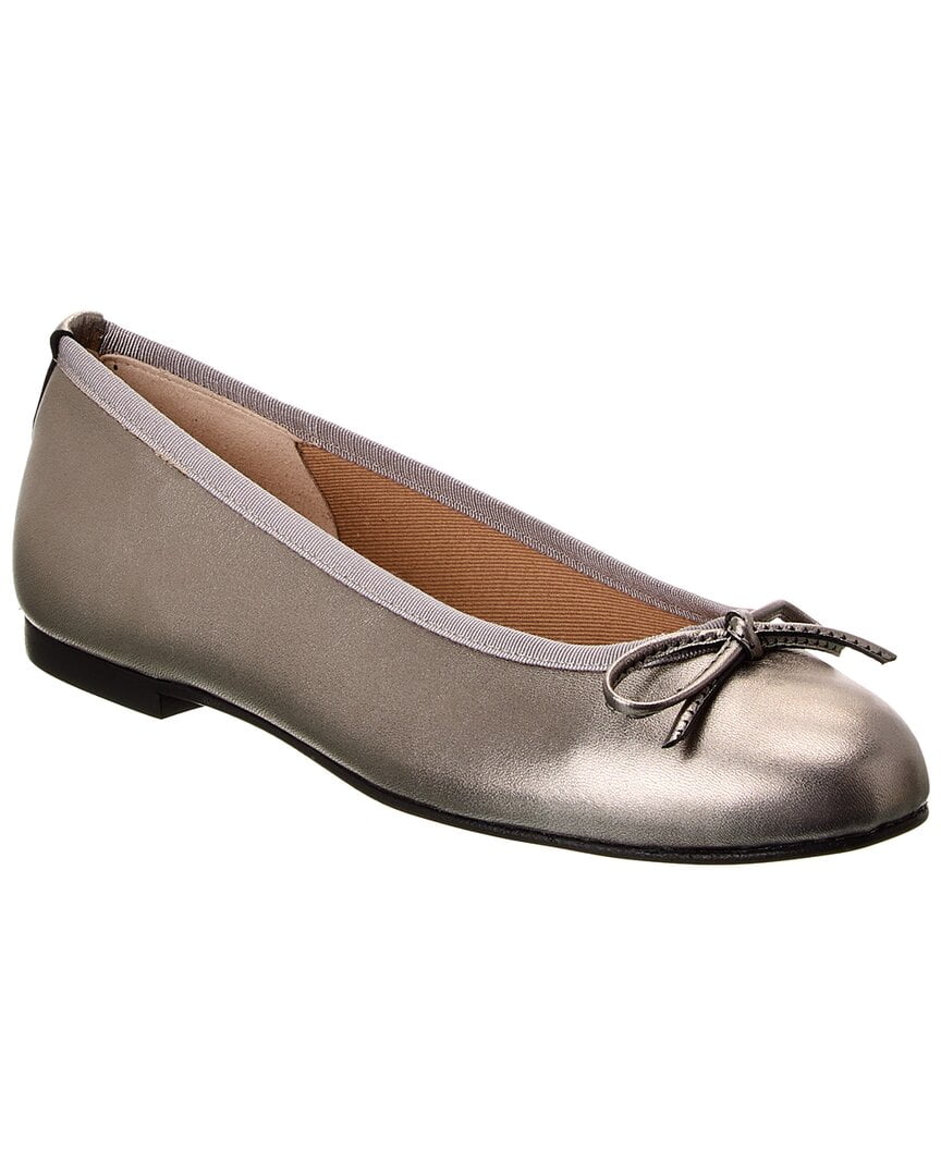 French Sole Emerald Leather Flat, 10, Grey - Walmart.com