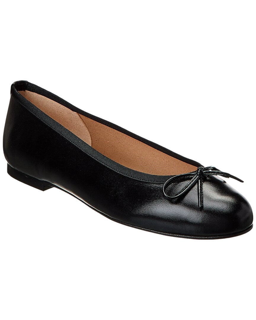 French Sole Emerald Leather Flat, 8.5, Black - Walmart.com