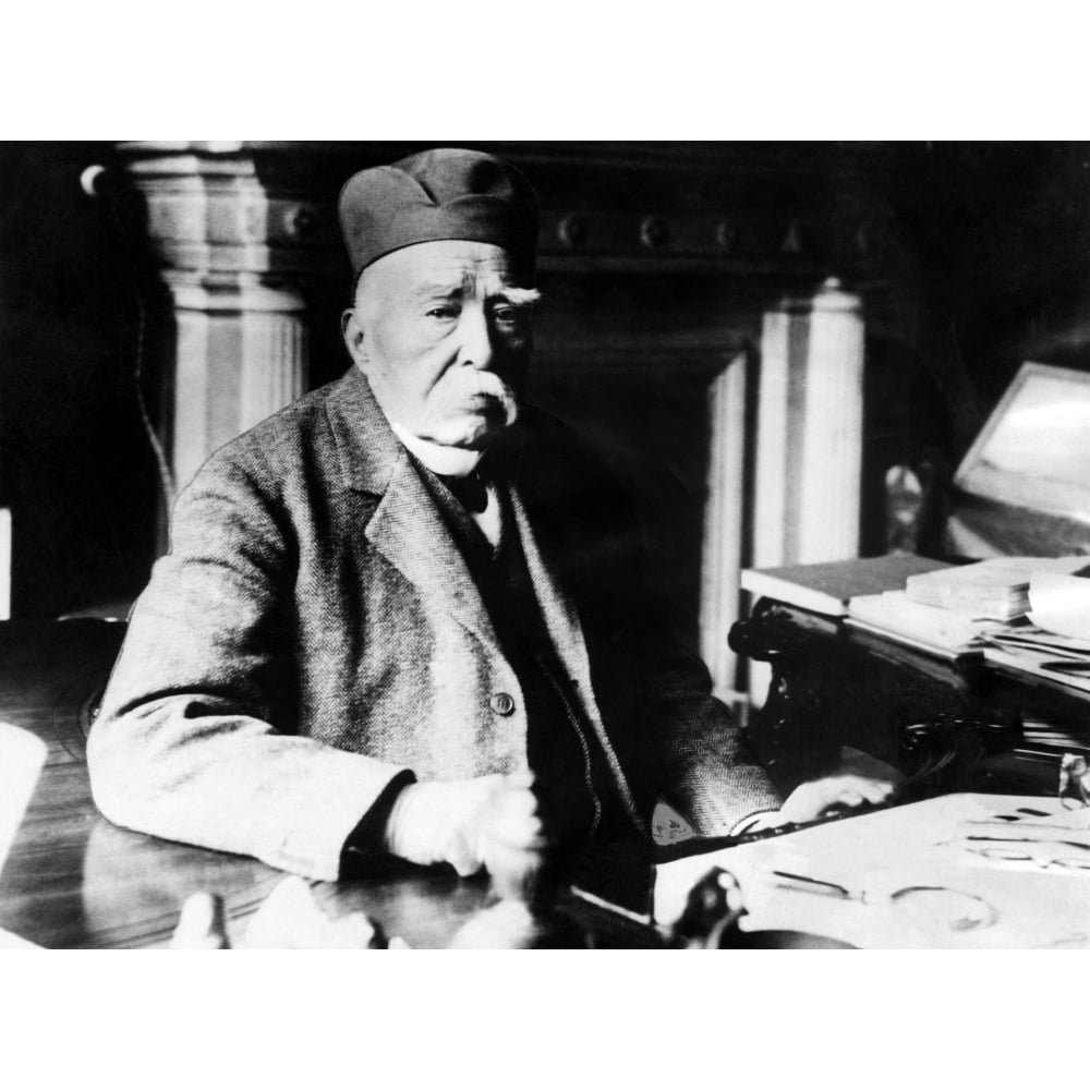 French Statesman Geroges Clemenceau`At His Home In Paris.Courtesy Csu ...
