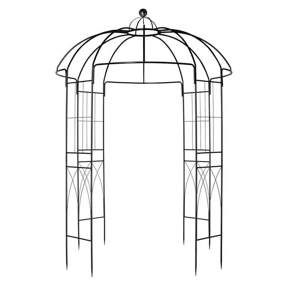 MINKUROW French Style Birdcage Iron Gazebo, 10.2ft, Outdoor Garden ...