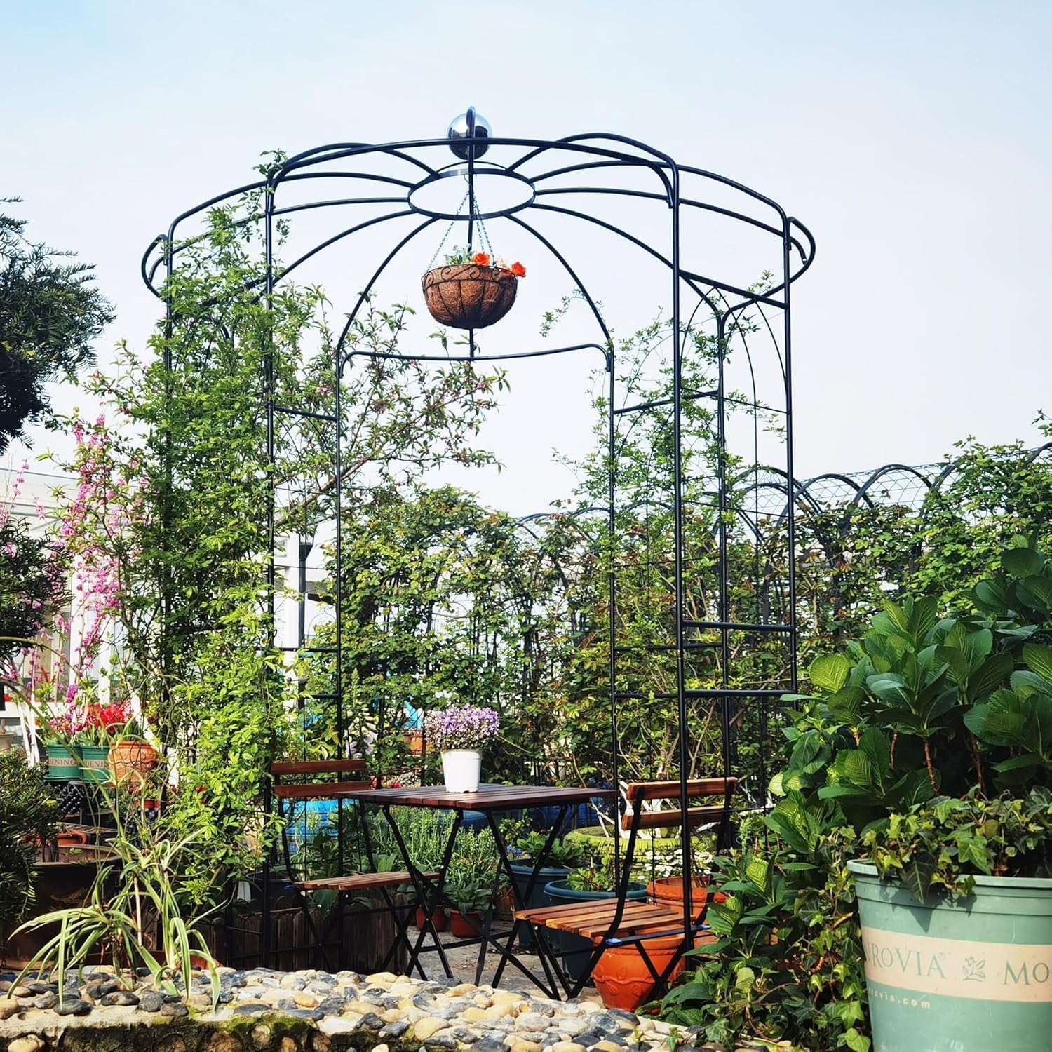 French Style Birdcage Shape Heavy Duty Gazebo,9'Highx 6‘6" Wide,Pergola ...