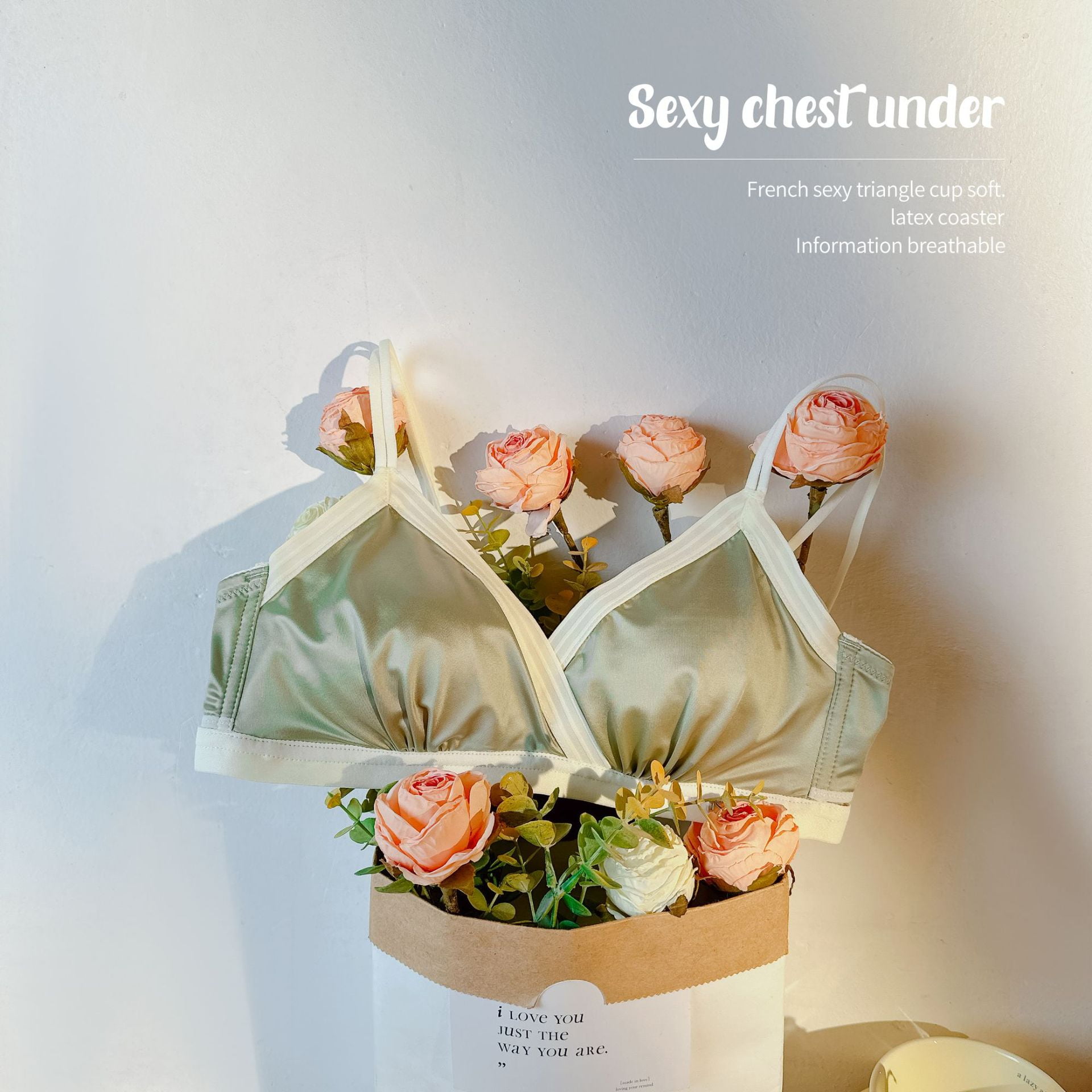 French Style Girl's Underwear Small Chest Push-up Thin Bra Sexy ...