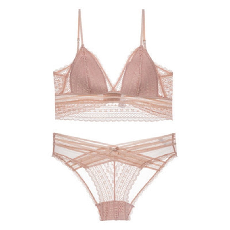 French Style New Sexy Lace Bra Set Beautiful Back Underwired Bra ...