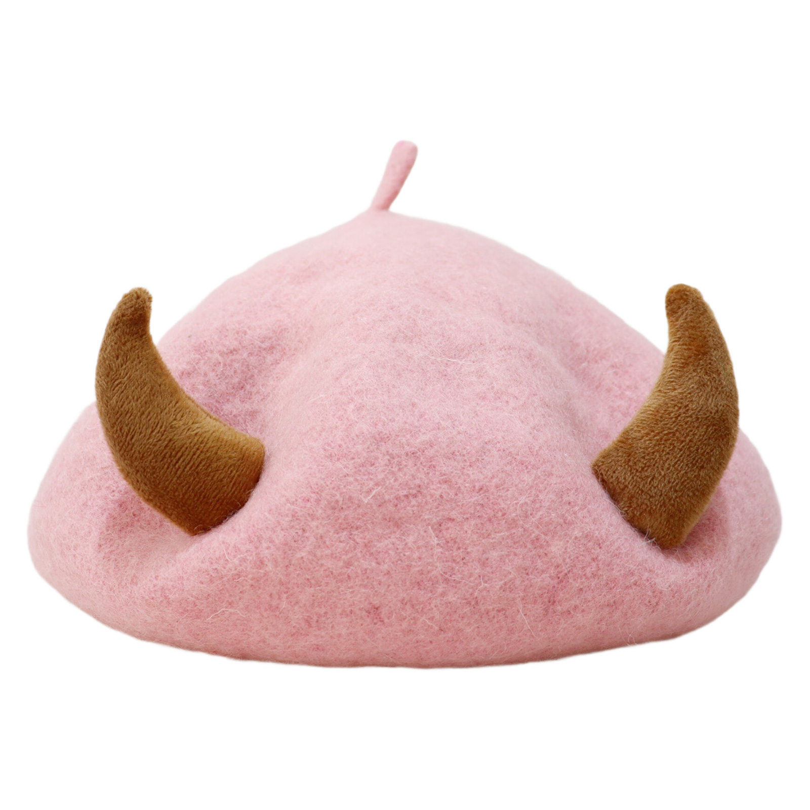 French Styles Devil Horn Hat Winter Warm Octagonal Hat for Women Teens ...