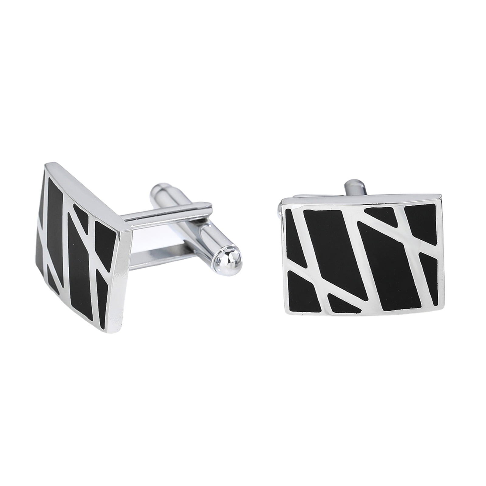 French Styles Geometric Grids Pattern Copper Cufflinks For Men Elegant ...