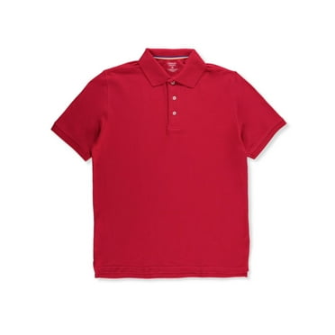 My Bow Polo Pique Short Sleeve T-Shirt, Red, Cotton, Sizes 8 Yrs - 9 ...