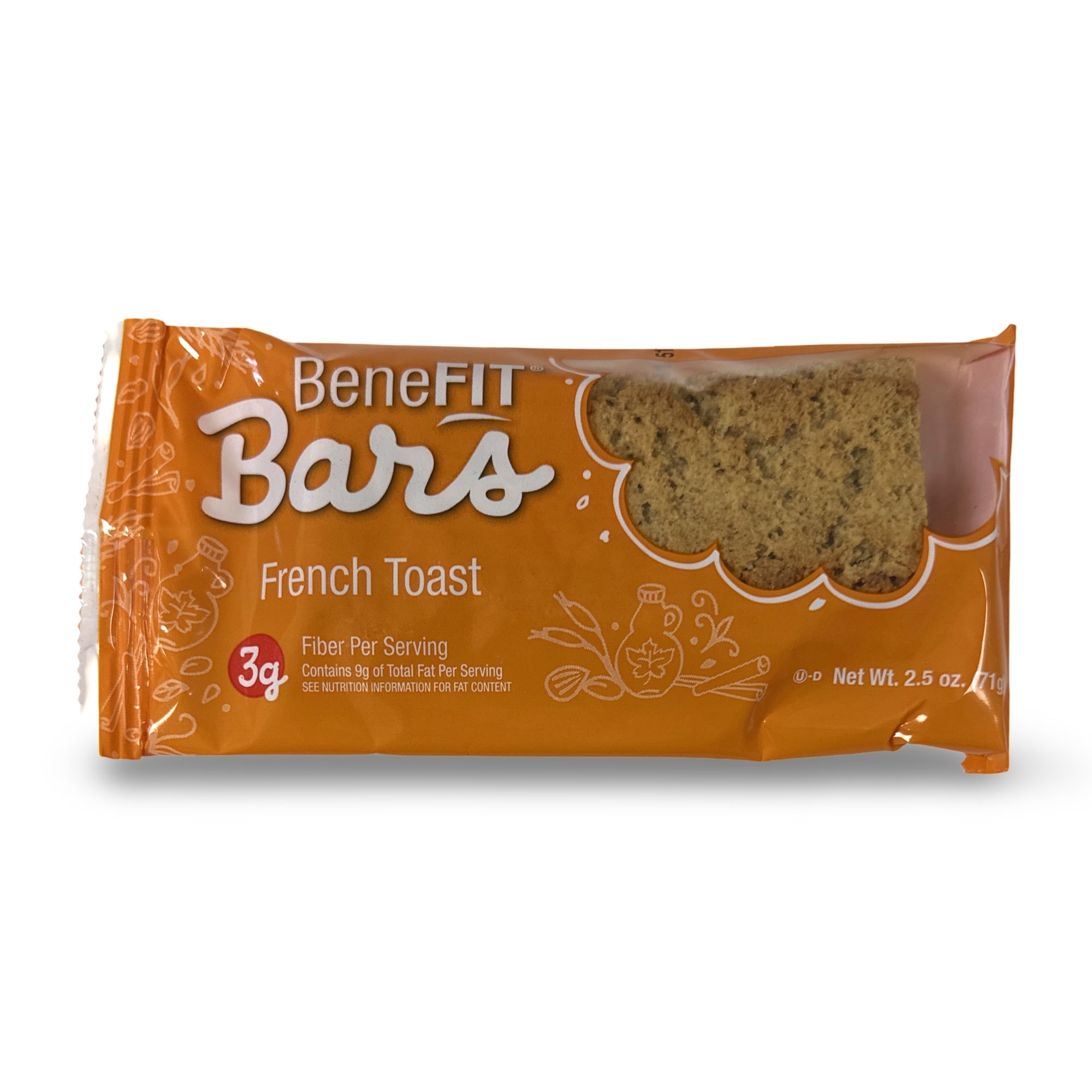 Tribeca Curations French Toast BeneFit Bars, 2.5 oz, 12 Pack, Whole ...