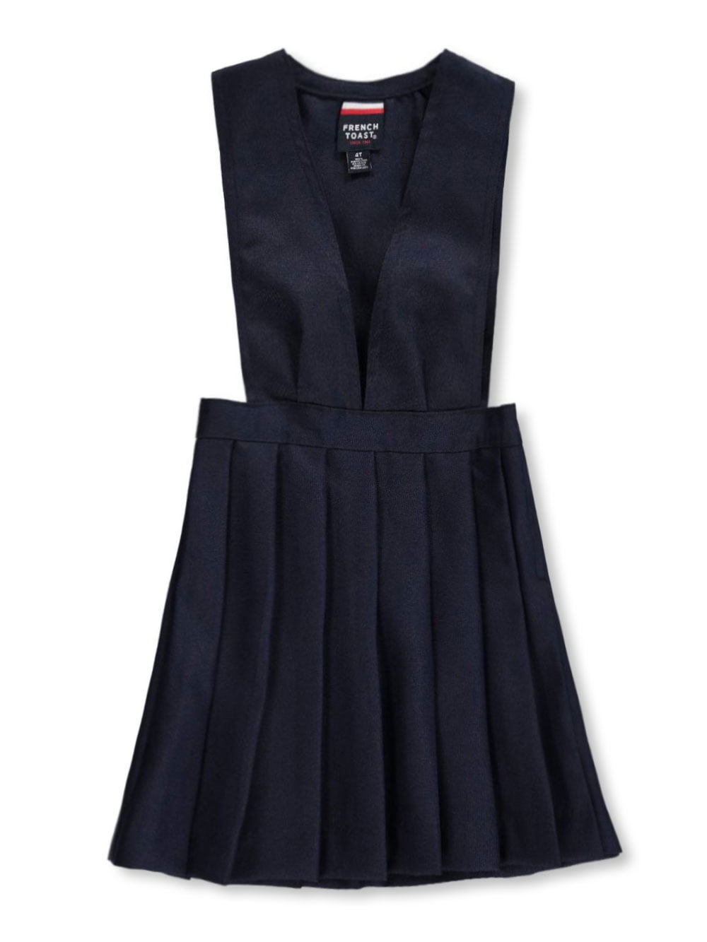 French Toast Big Girls’ "Stacy" V-Neck Wide Strap Jumper (Sizes 7 - 20 ...