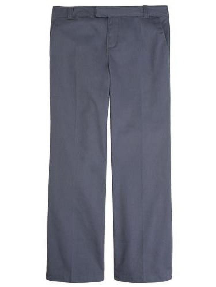 French Toast Girls 4-6X Adjustable Flat Front Twill Pant (Gray - 6X ...