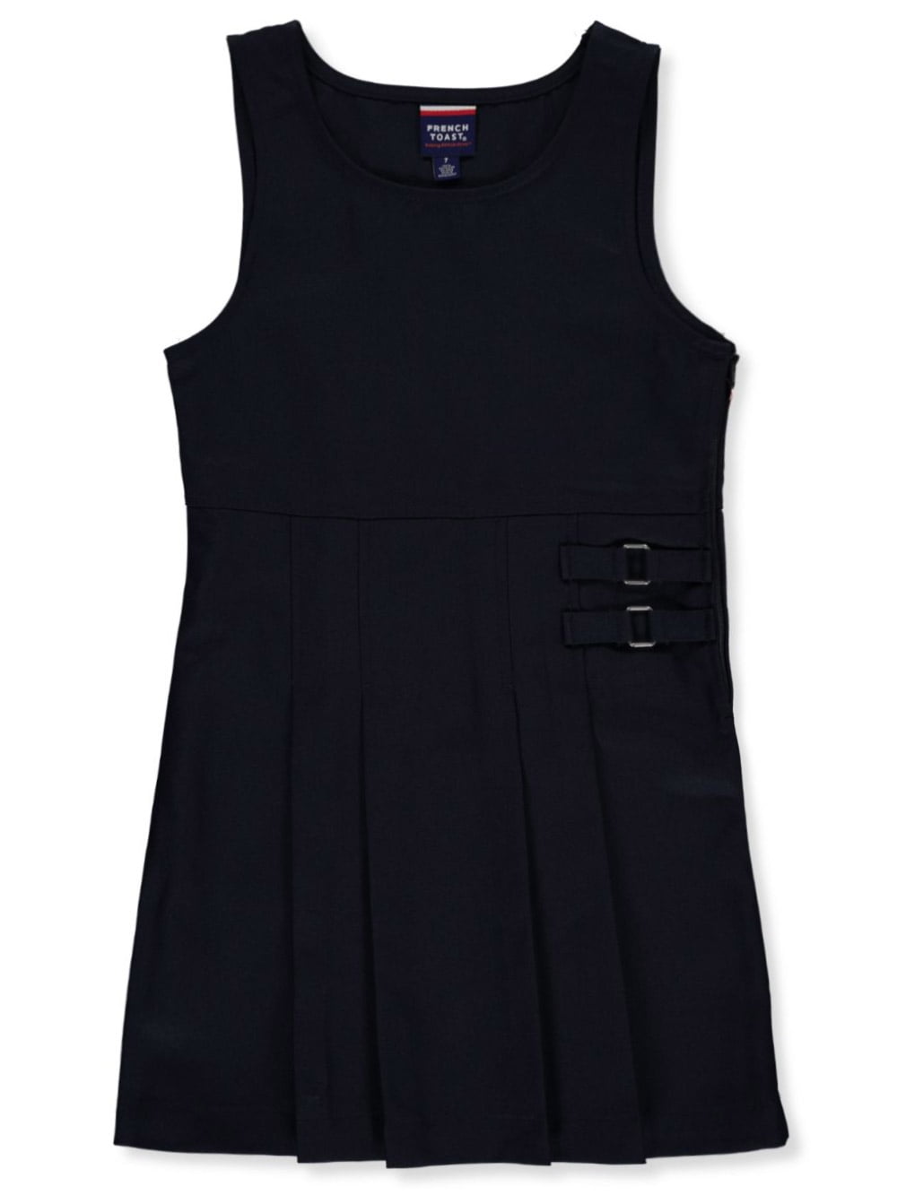 French Toast Girls' Double Buckle Jumper - navy, 8 (Big Girls ...