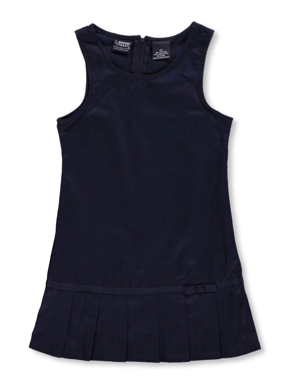 French Toast Girls School Uniform Ribbon Bow Pleated Jumper Dress ...