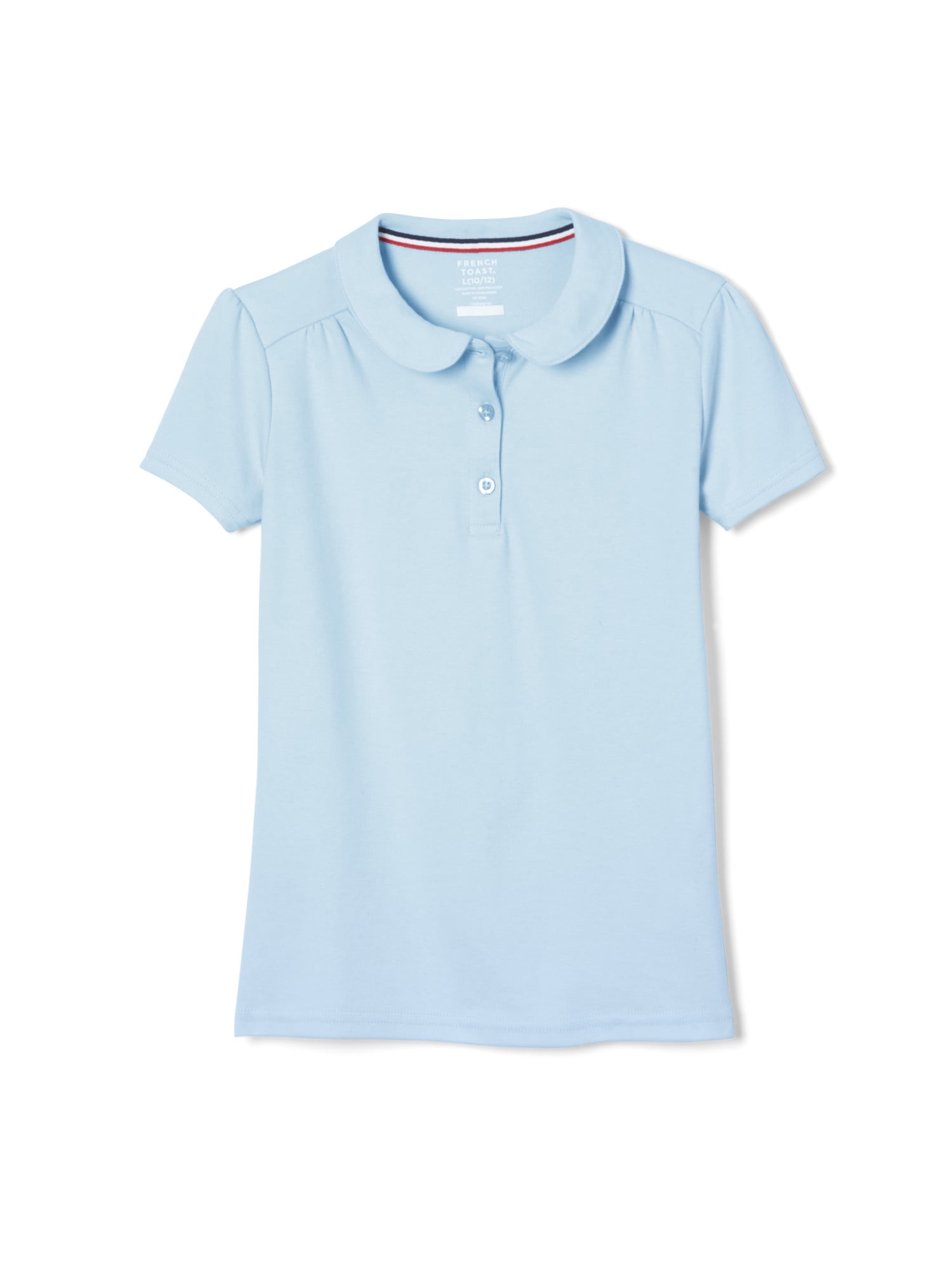 French Toast Girls School Uniform Short Sleeve Peter Pan Collar Polo ...