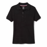 French Toast Girls School Uniform Polo, Size S, Short Sleeve Interlock ...