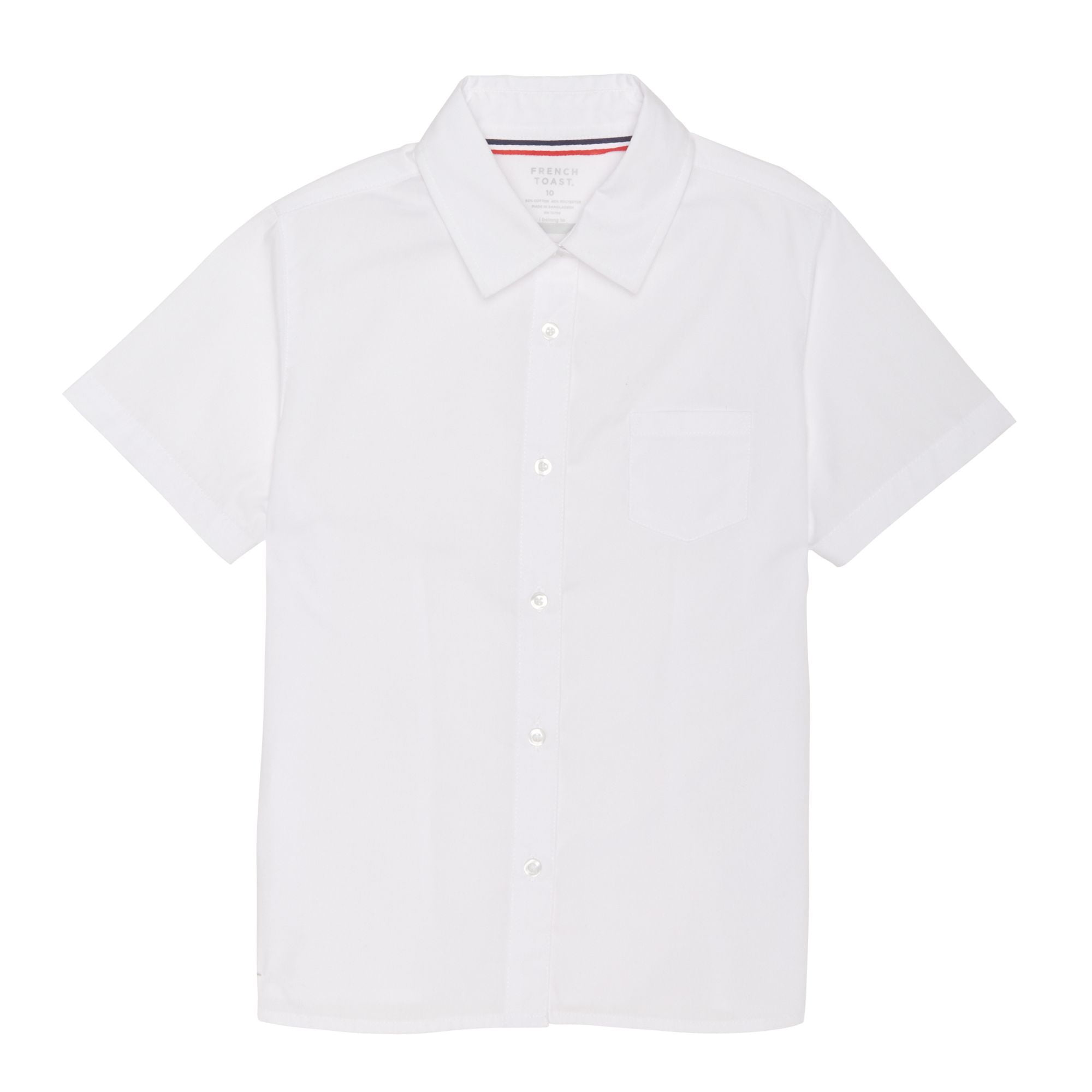 French Toast Girls School Uniform Short Sleeve Woven Button-Up Shirt ...