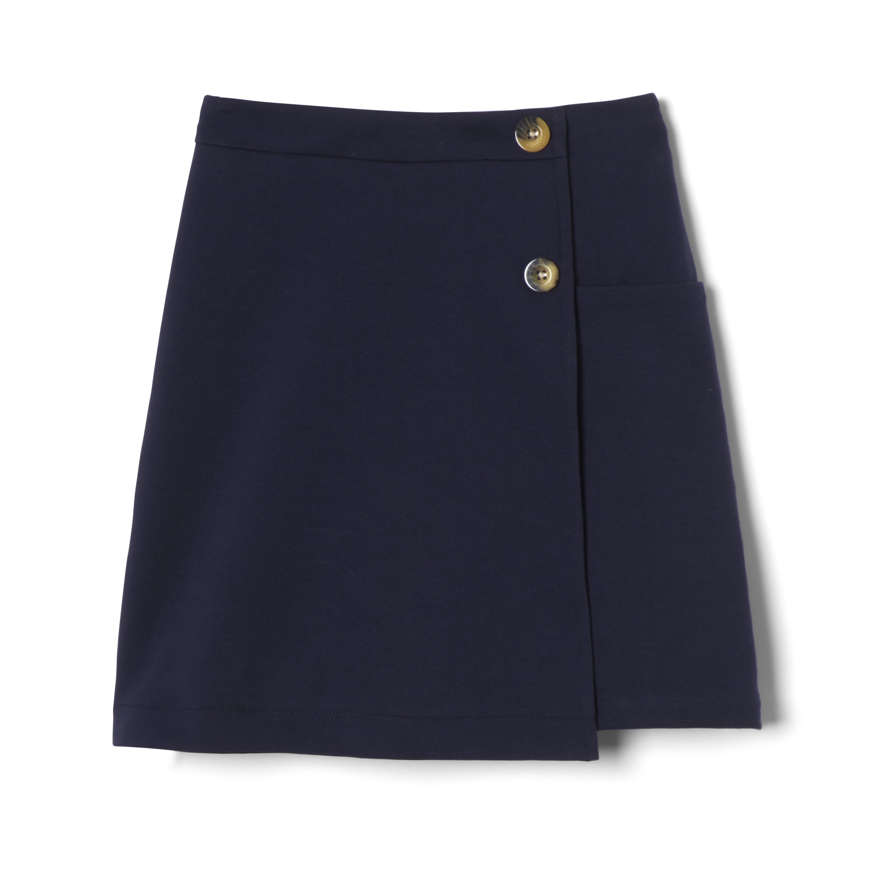 French Toast Girls Stretch Double-Button Skort - Walmart.com