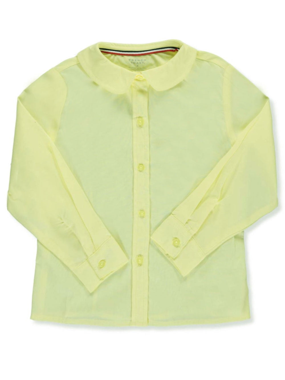 French Toast Little Girls' L/S Peter Pan Blouse (Sizes 4 - 6X) - yellow ...