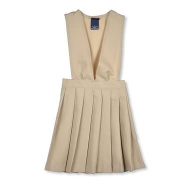 Girls Pleat 2-Fer Dress - Walmart.com