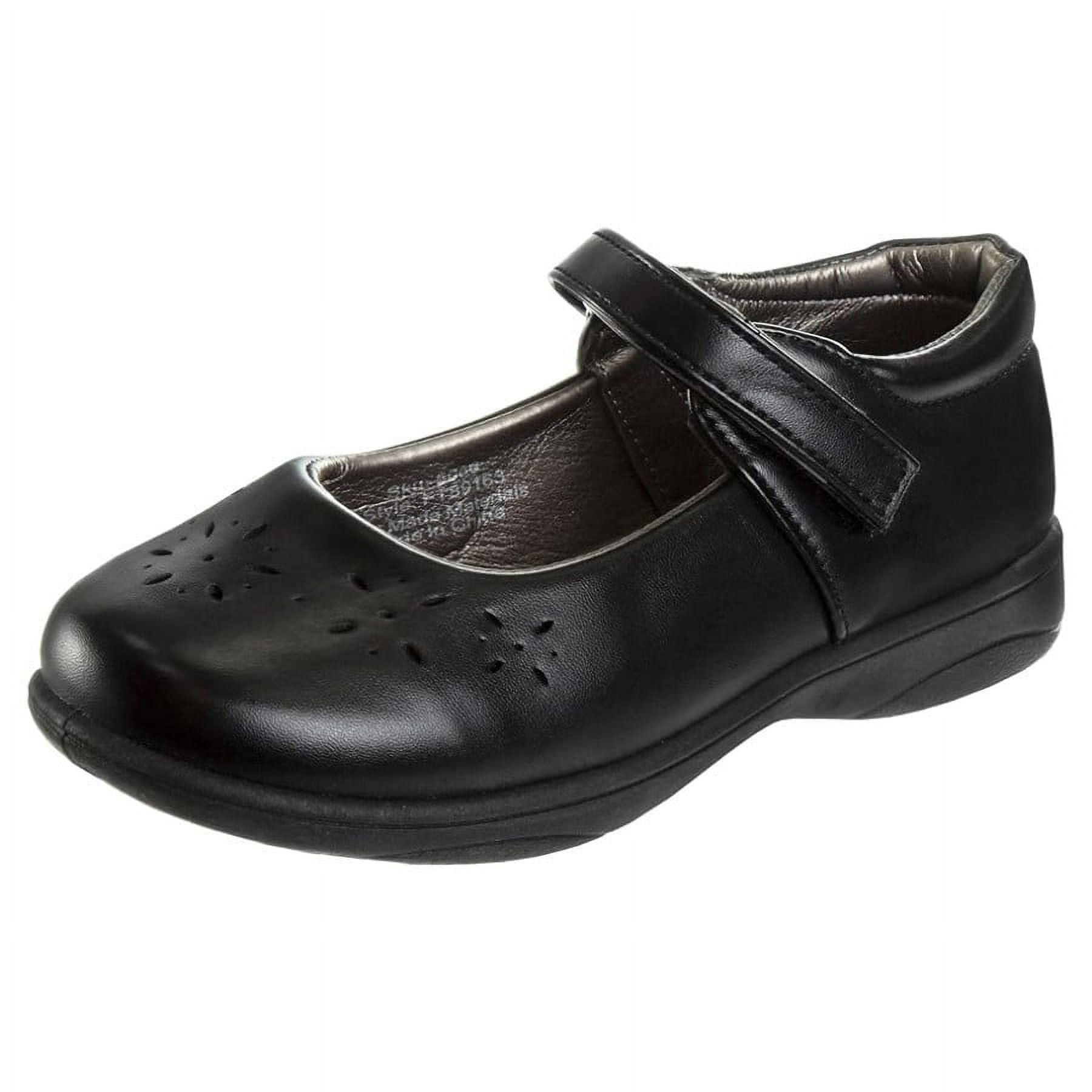 French Toast Little Kids Girls' Faux Leather Hook & Loop School Shoes ...