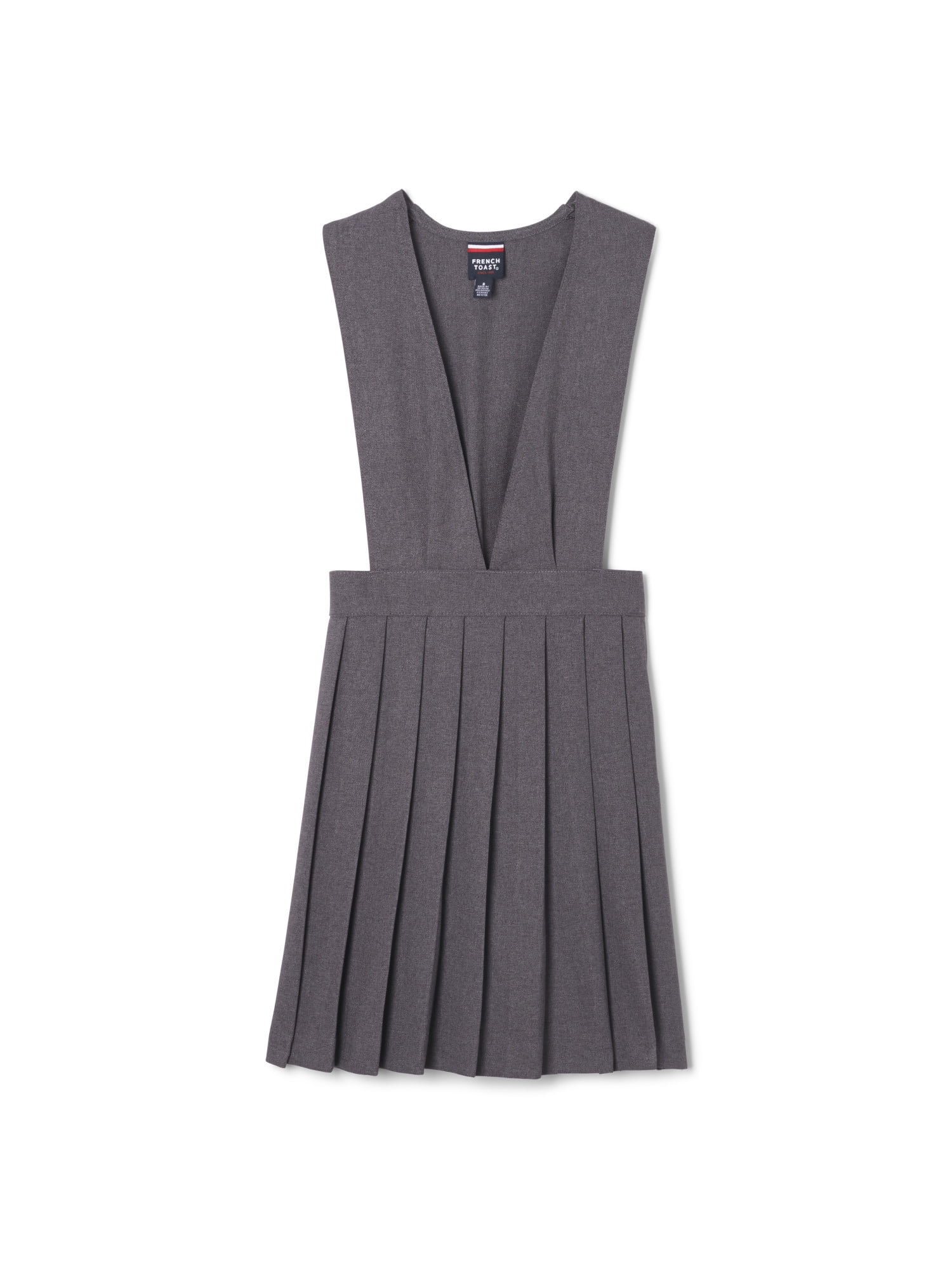 French Toast Toddler Girls School Uniform V-Neck Pleated Jumper ...