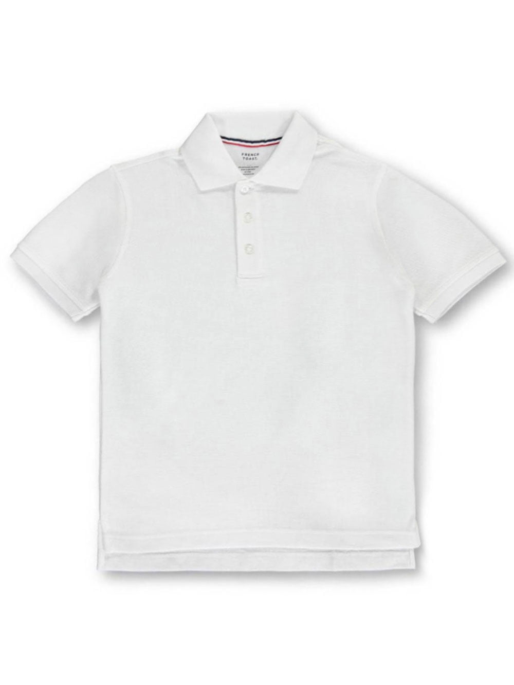 French Toast Unisex S/S Pique Polo (Sizes 2T - 7) - white, 6/7 ...