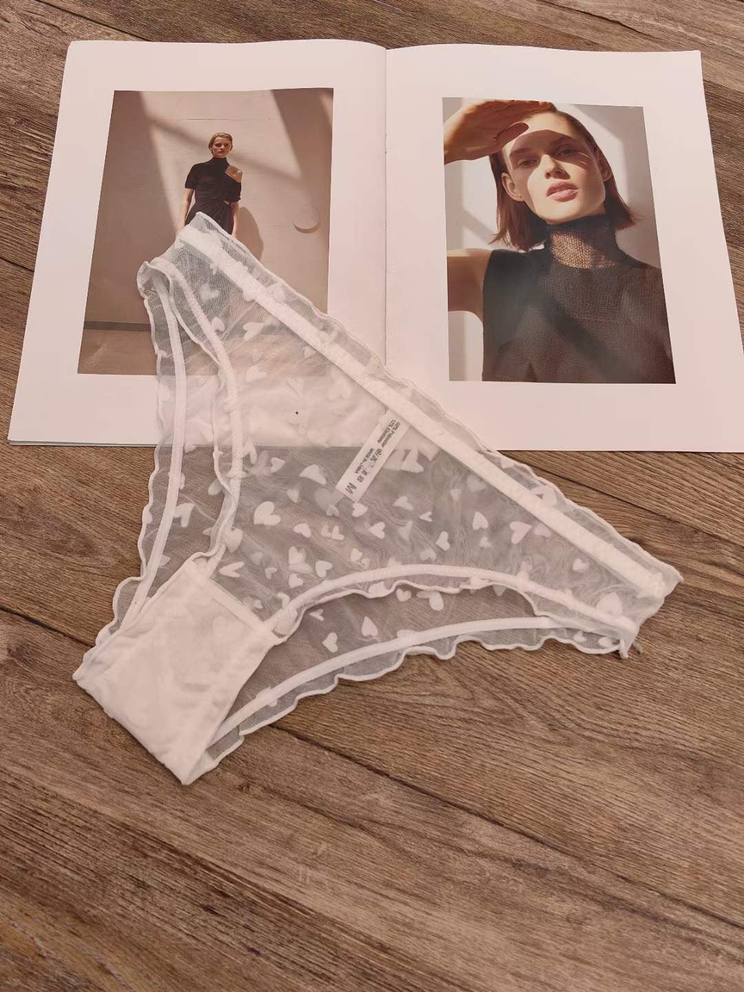 French Triangle Cup Underwear Seamless Satin Thin Wireless Comfortable ...