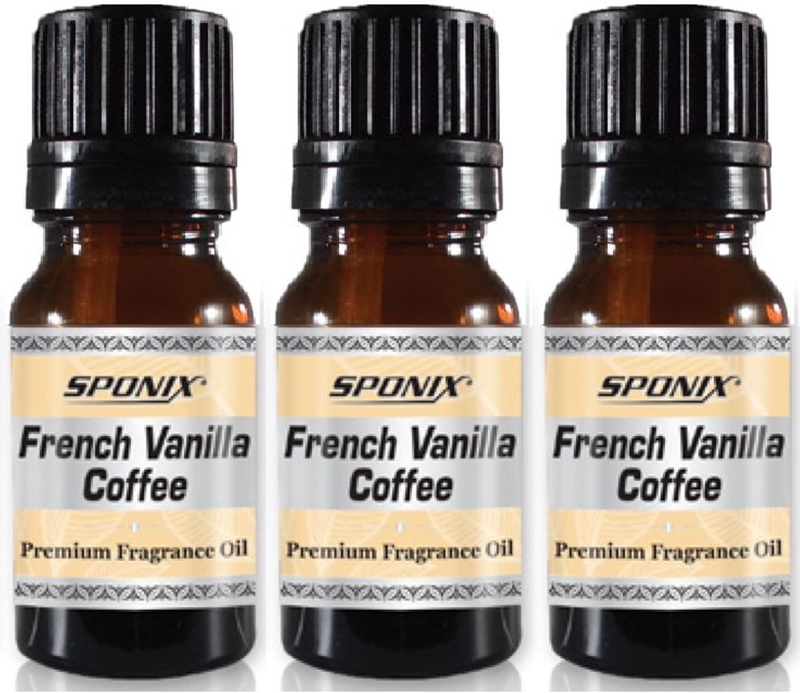 French Vanilla Coffee Fragrance Oil 10 ml / 0.33 oz ( Pack of 3) 100% ...