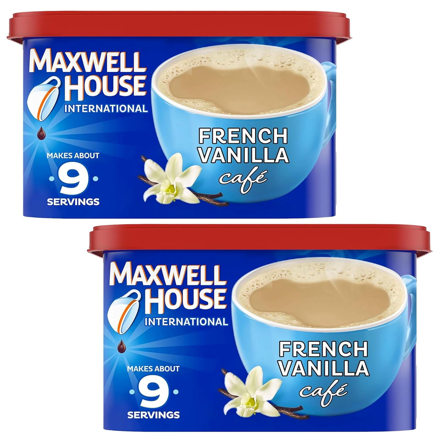 French Vanilla for Maxwell House International Instant Coffee dark ...
