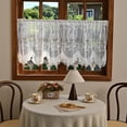 French Vintage Lace Short Window Valance, Light-Filtering Sheer, Rod ...