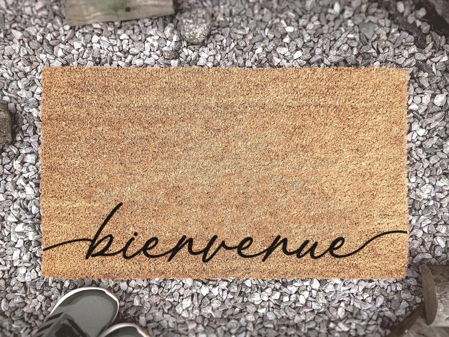 French Welcome Doormat - Bienvenue Coir Door Mat - Made - French ...