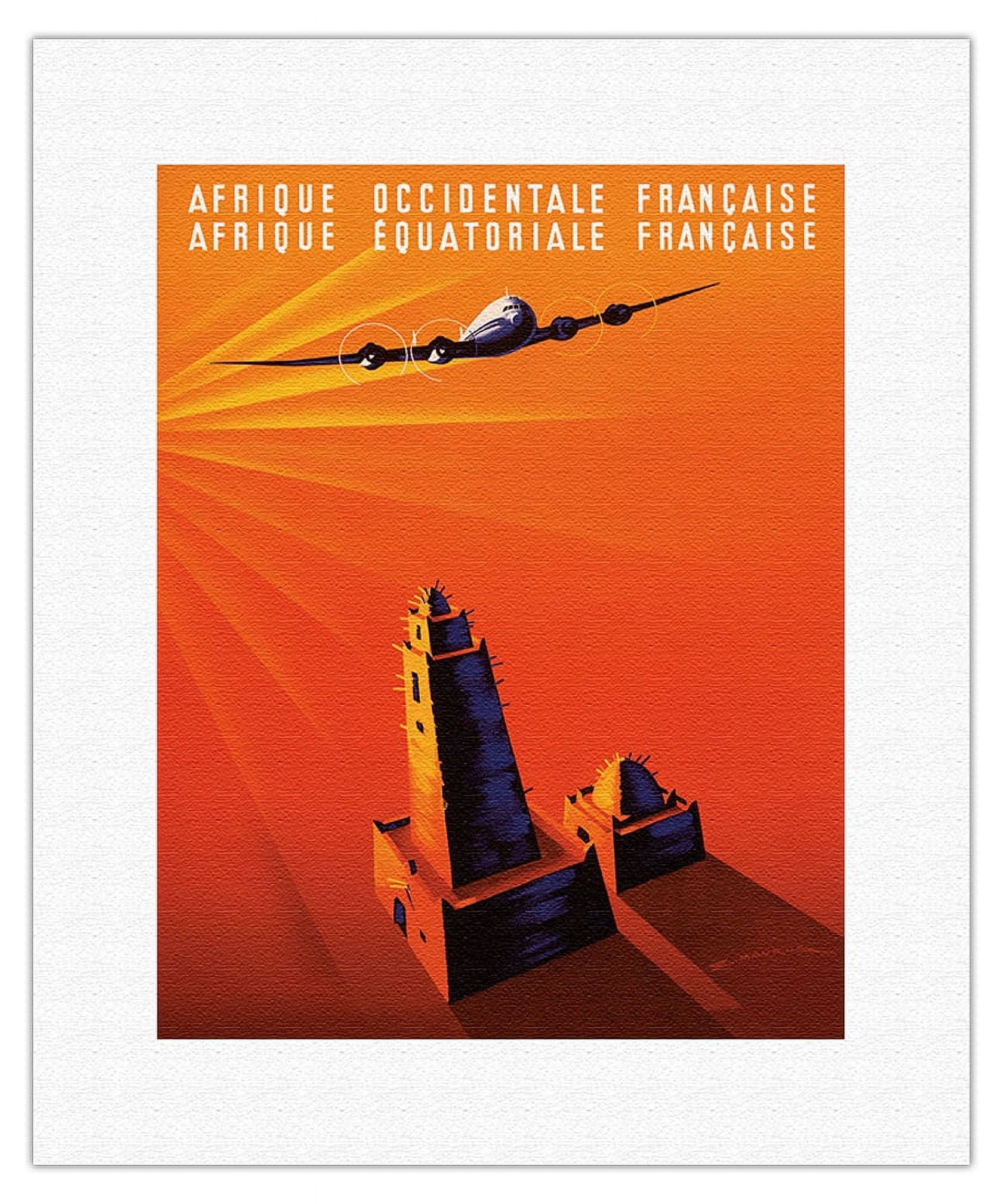 French West Africa - French Equatorial Africa - Vintage Airline Travel ...