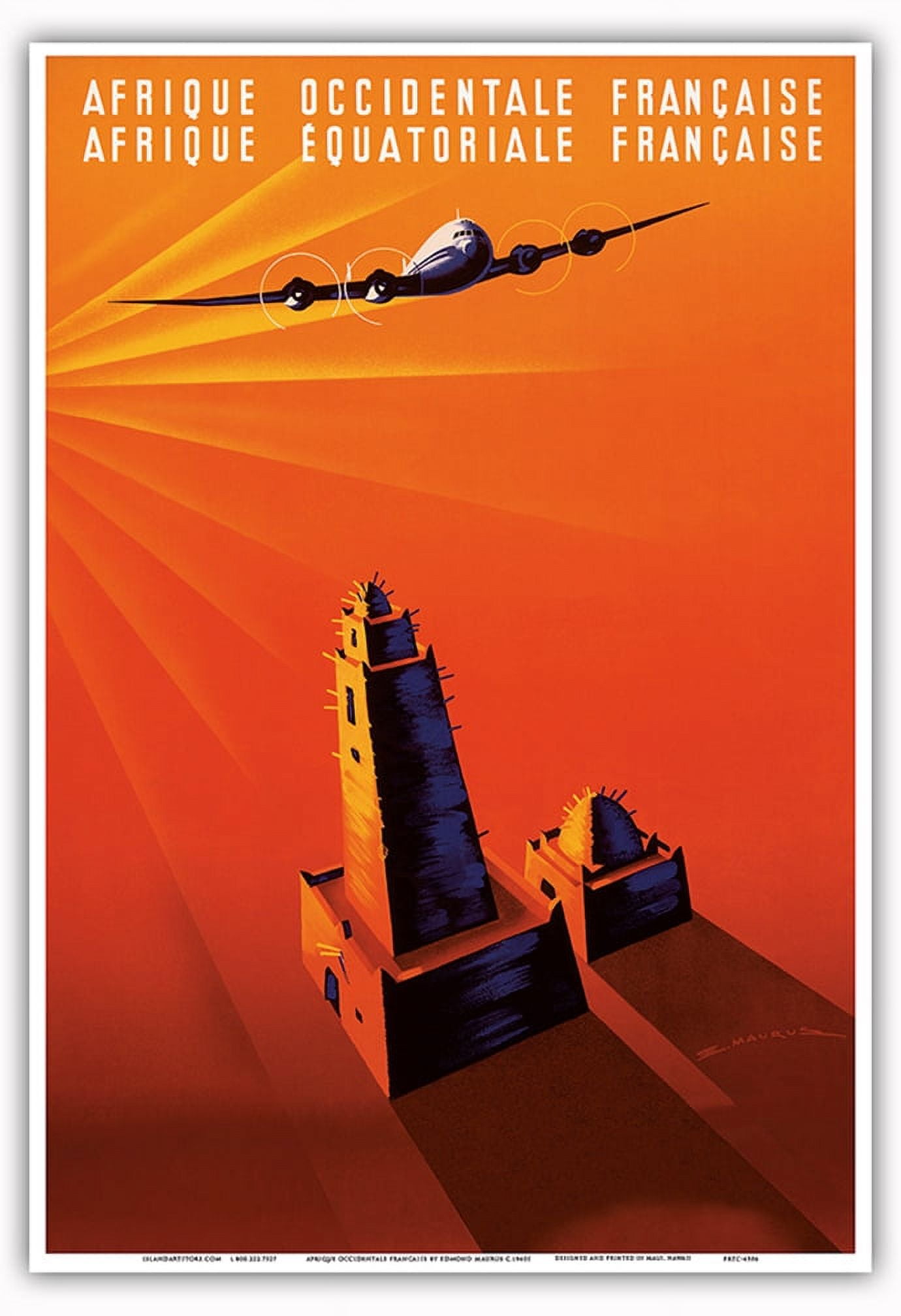 French West Africa - French Equatorial Africa - Vintage Airline Travel ...