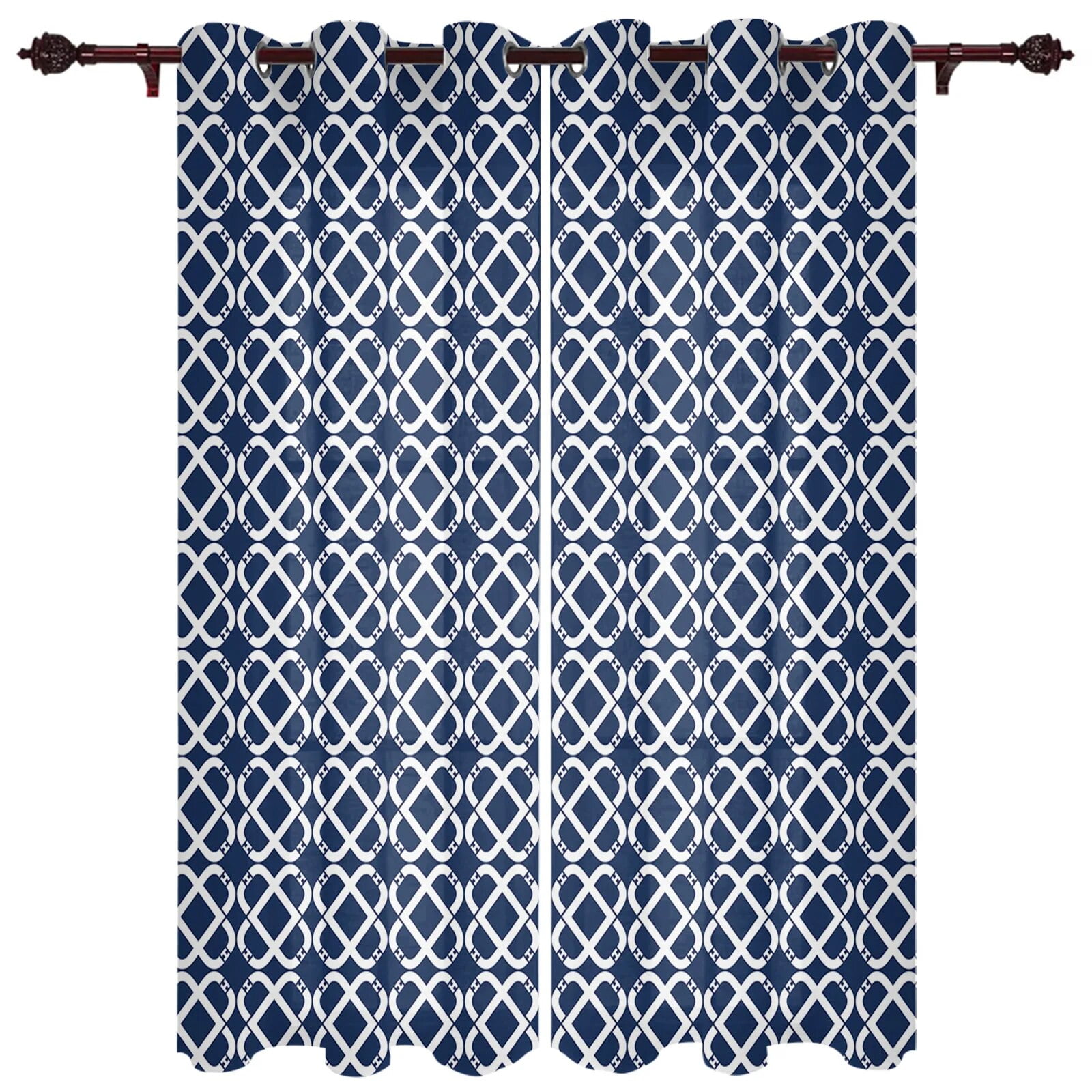 French Window Curtains European Royal Pattern Living Dining Room Kids ...