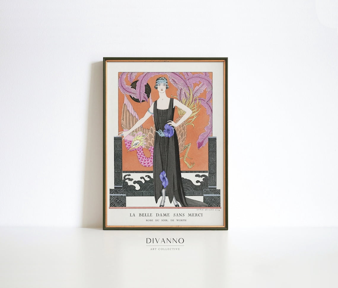 French Woman Gazette Du Bon Ton Poster, Stretched Size 12x18 - Walmart.com