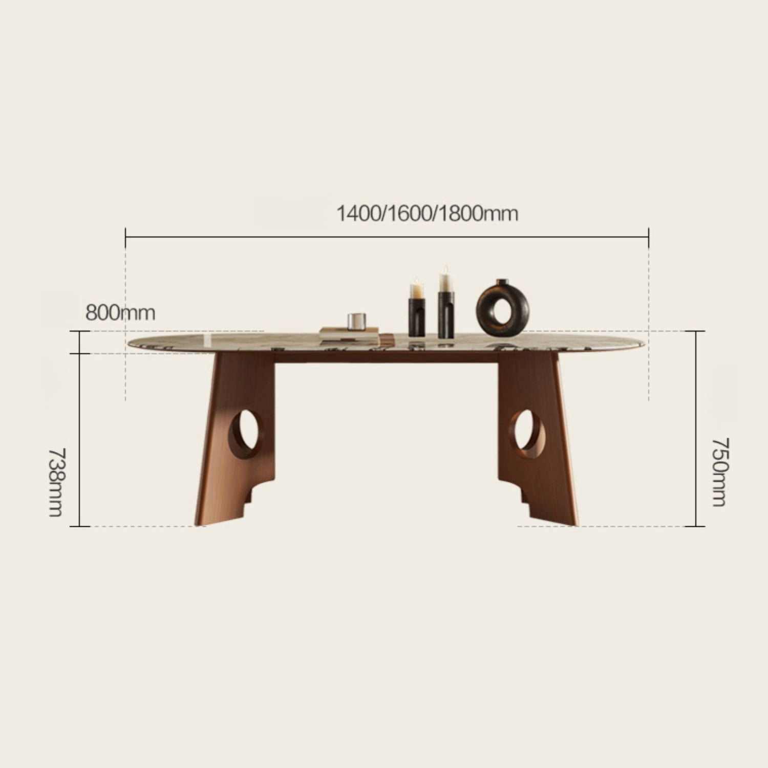 French antique style solid wood rock slab dining table rock slab ...