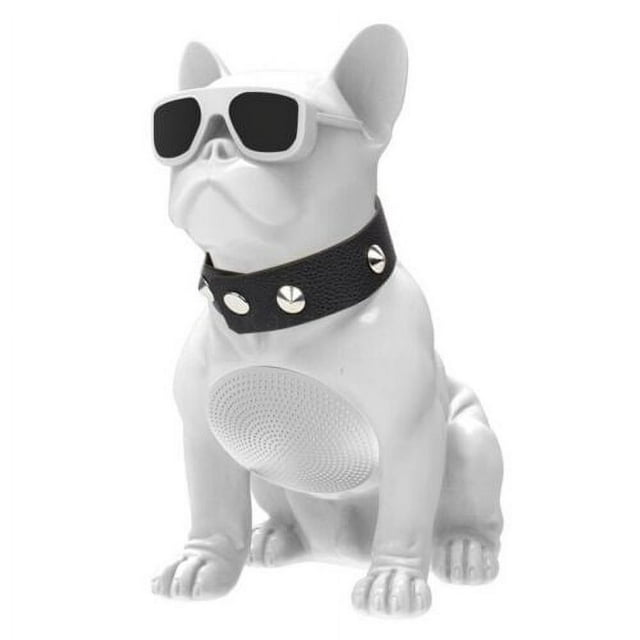 French bull dog speaker Bluetooth white speaker wireless dog speaker ...