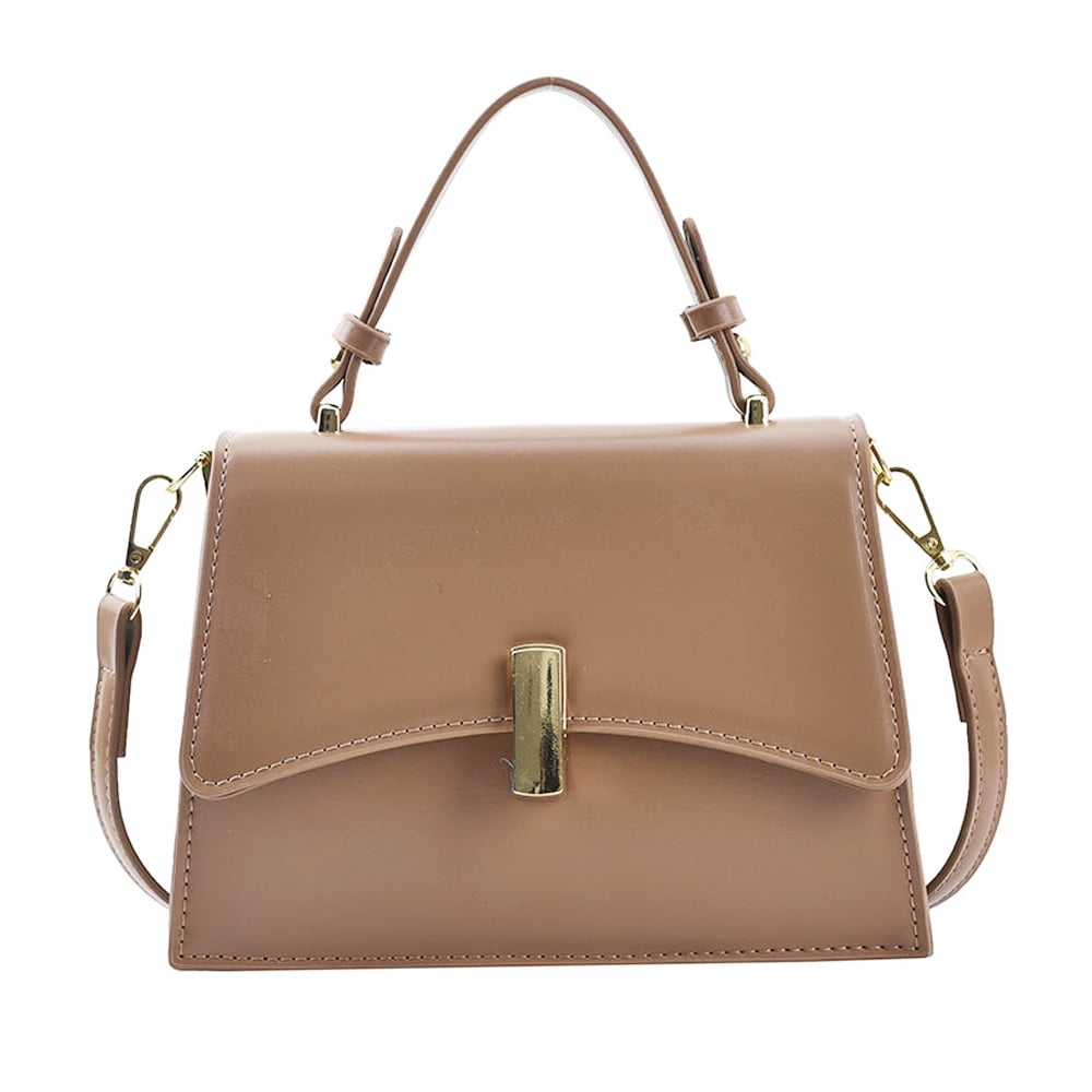 French niche fashion Western handbag shoulder slung under the arm PU ...