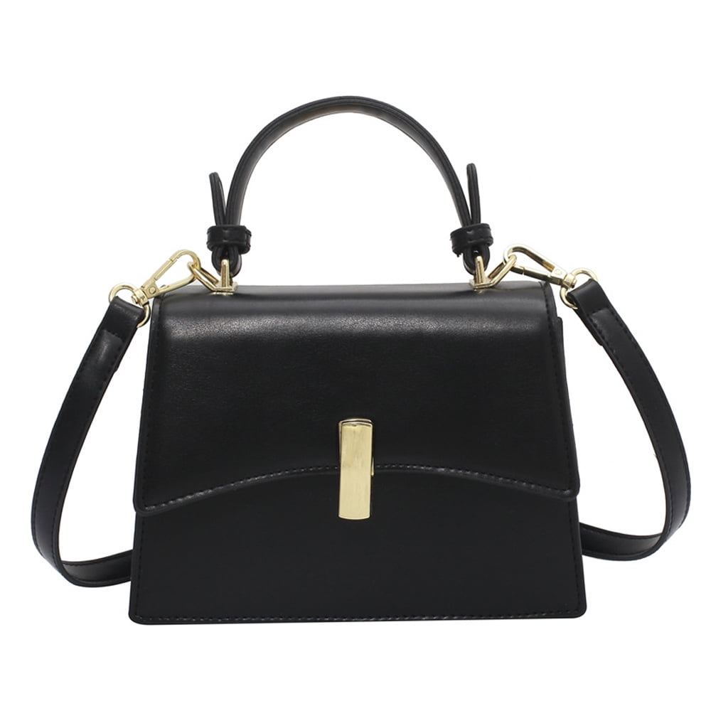 French niche fashion Western handbag shoulder slung under the arm PU ...