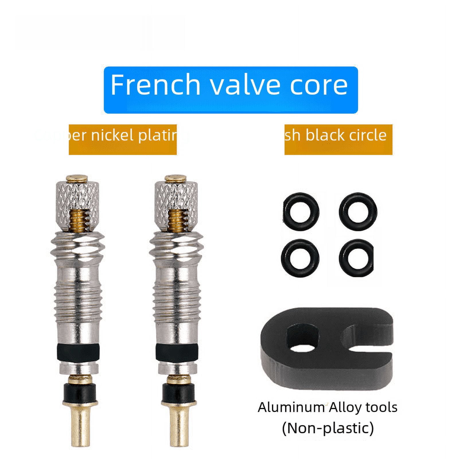 French nozzle valve core copper nickel-plated road bike detachable ...