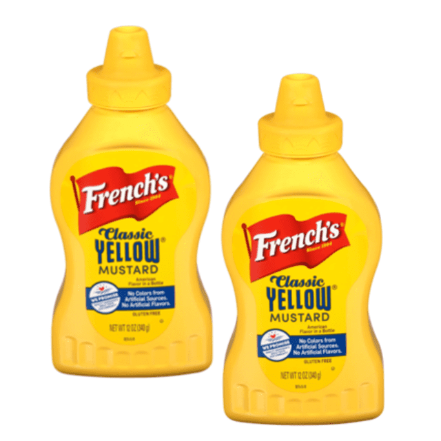 French's 12 oz. Classic Yellow Mustard Squeeze Bottle Pack of 2 ...