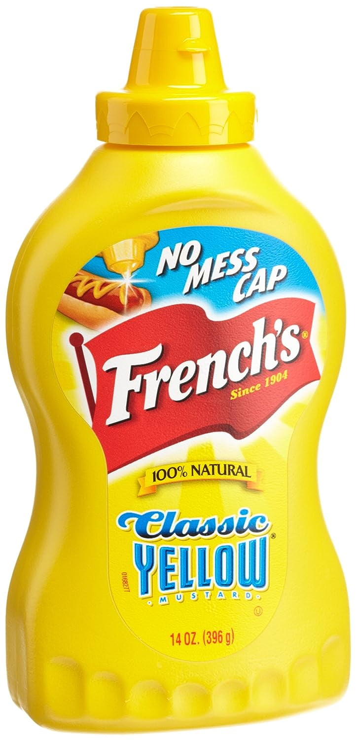 French's Classic Yellow Mustard, 14-Ounce Squeeze Bottles (Pack of 8 ...