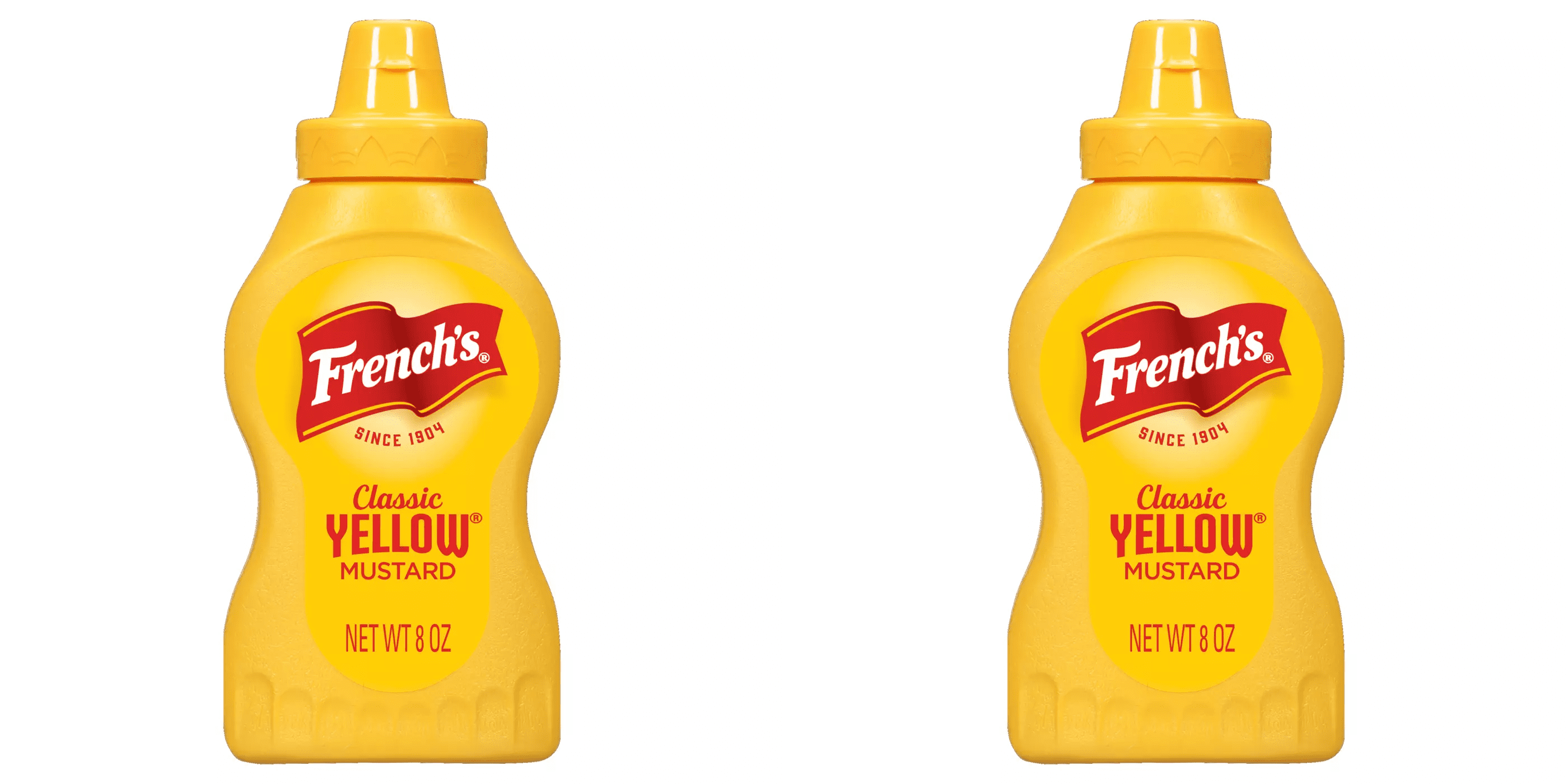 French's Classic Yellow Mustard, 8 oz - Pack of 2 - Zesty Condiment ...