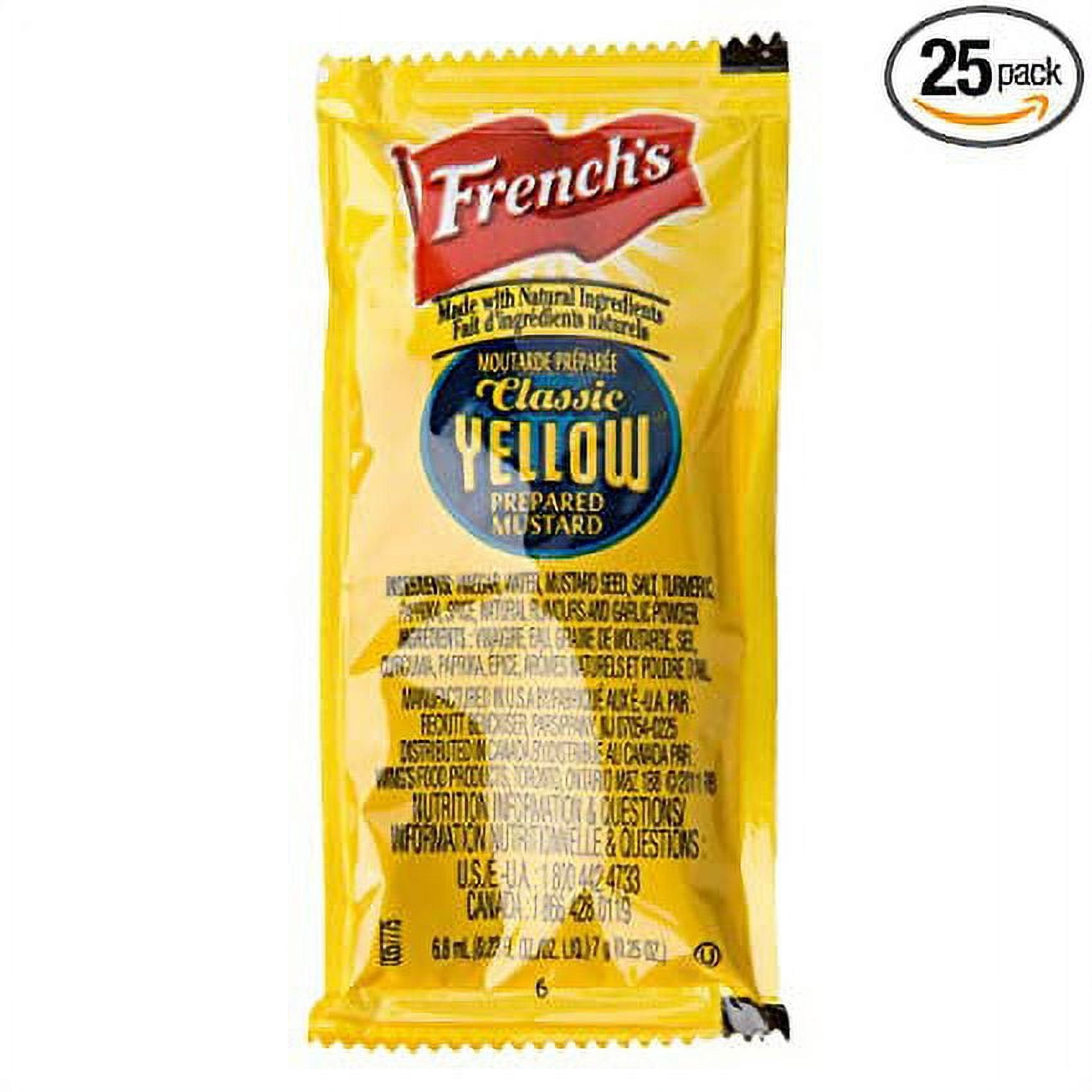 French's Classic Yellow Mustard Single Serve Packets, 500 Count ...