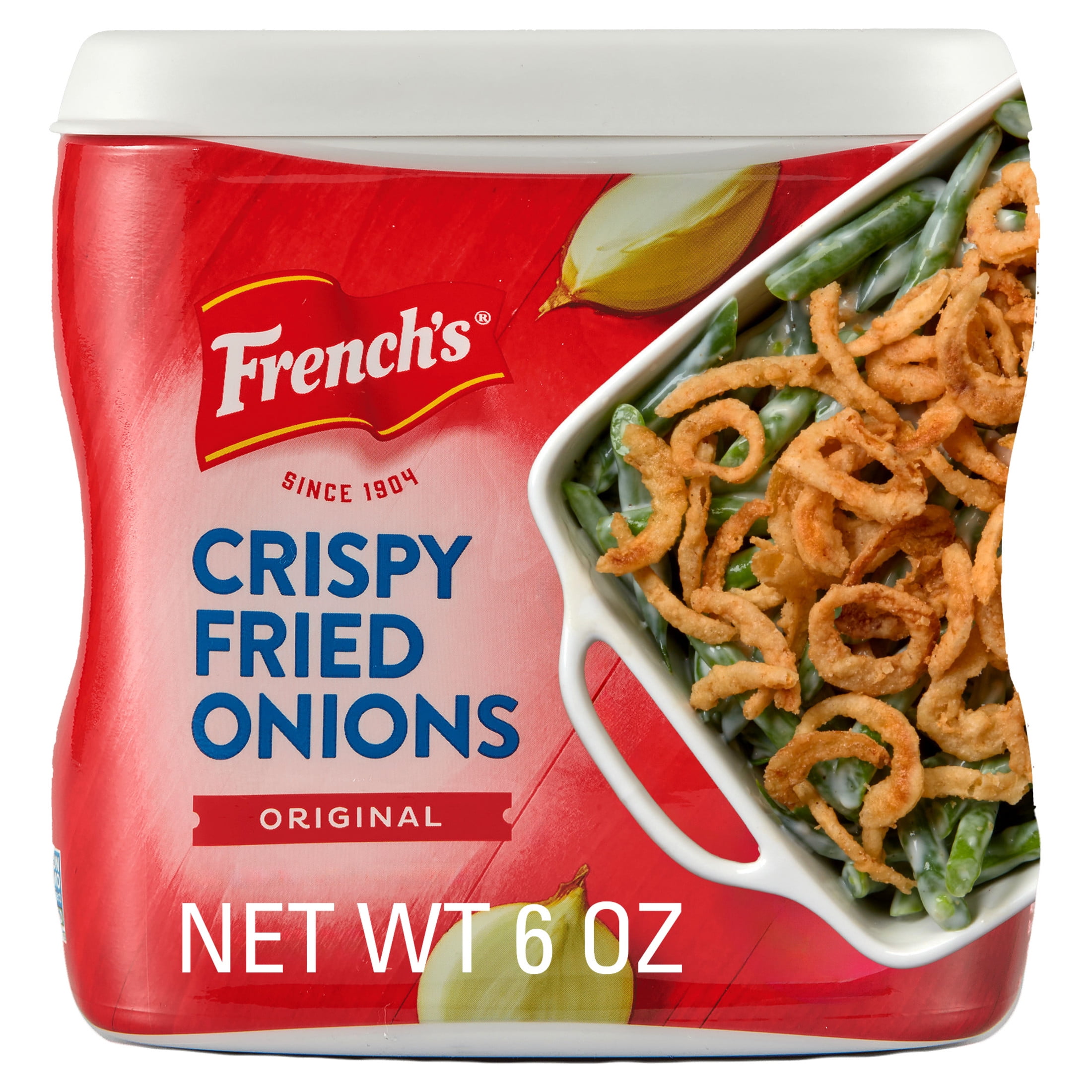 French's 6 oz Can of Non-GMO Kosher Original Crispy Fried Onions ...