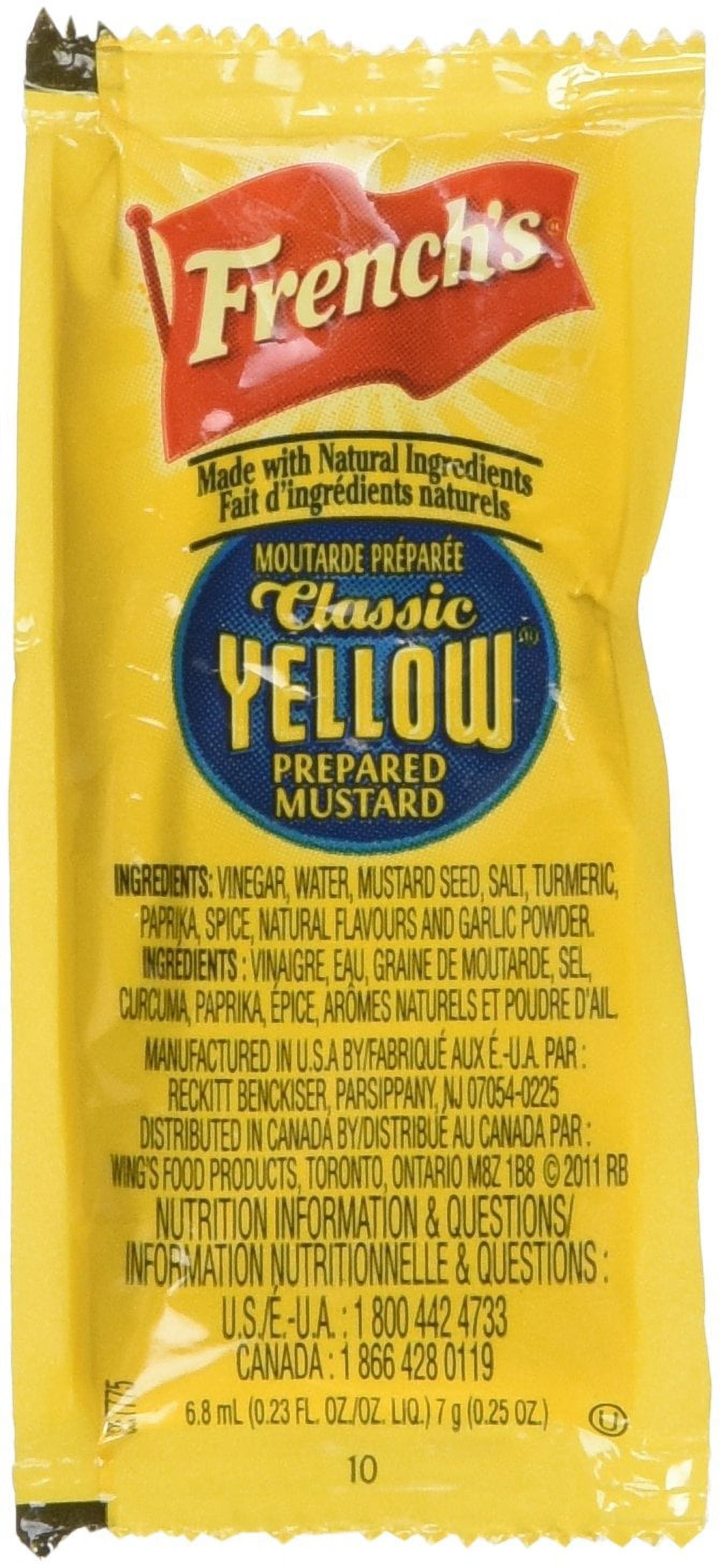 French's Mustard Packets - 5.5g /40 ct. Packets - Walmart.com