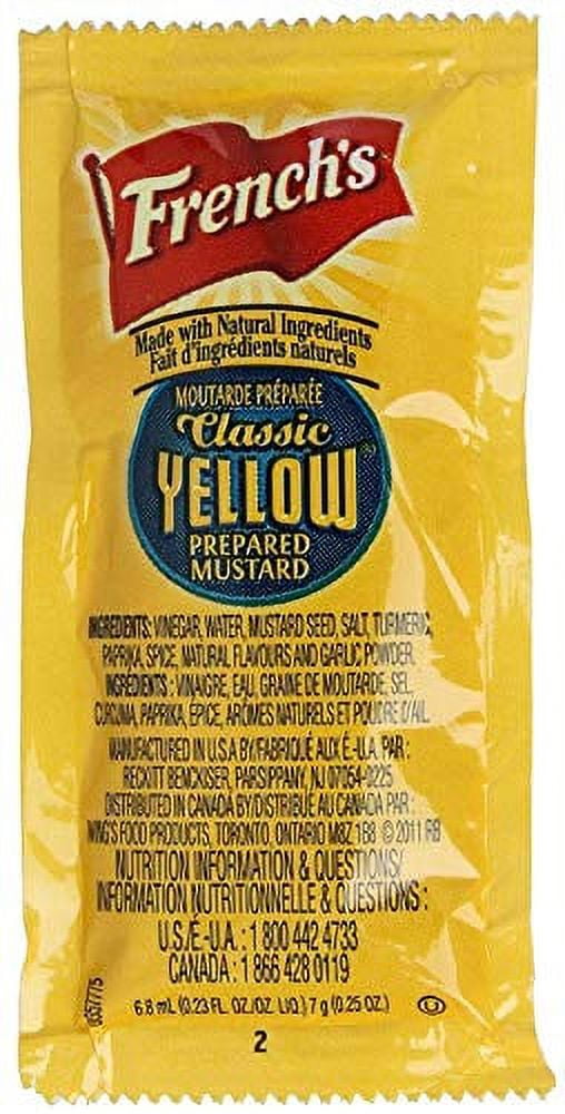 French's Mustard Packets - 7g /100 ct. Packets - Walmart.com