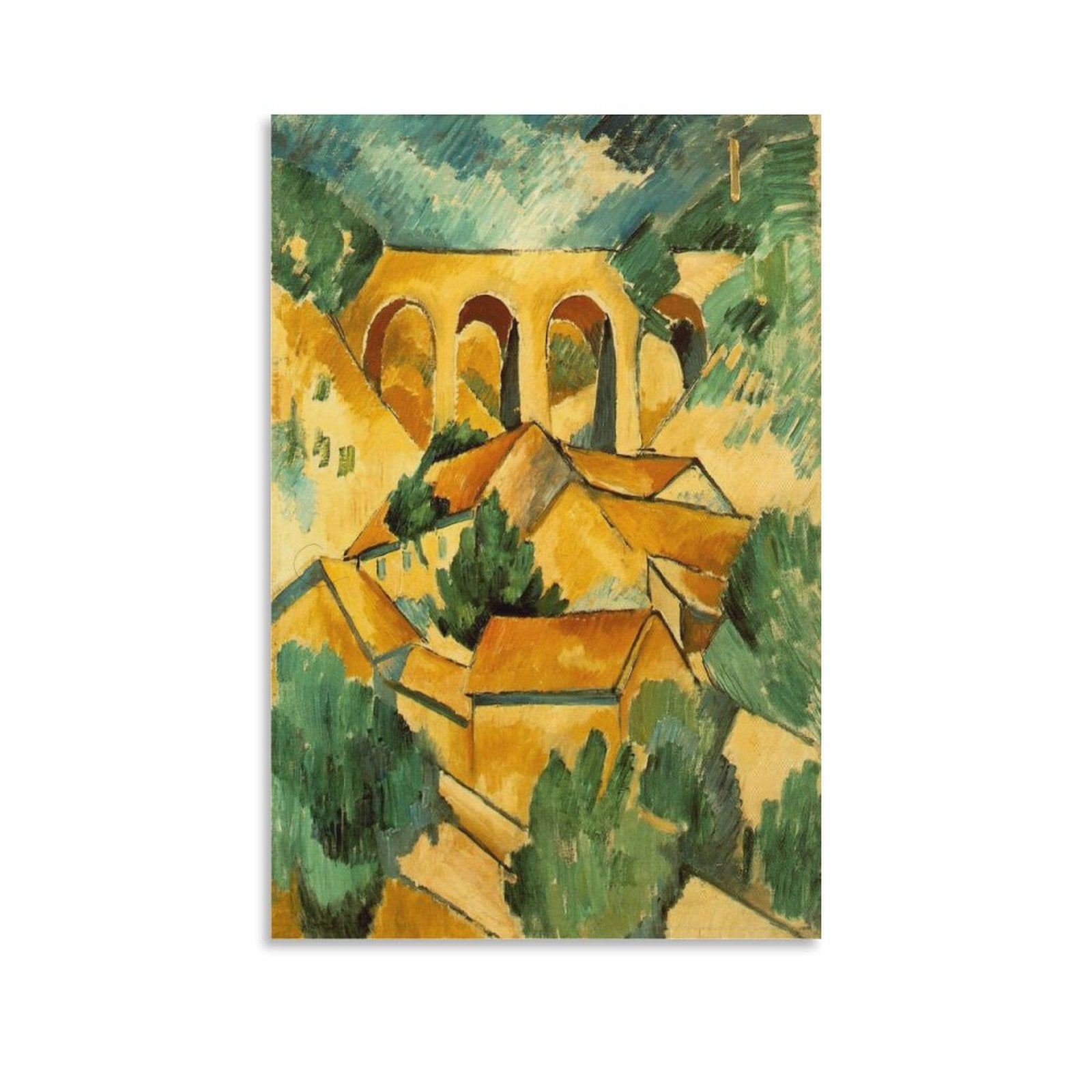 French still Life Painters Georges Braque Viaduct Poster Artworks ...