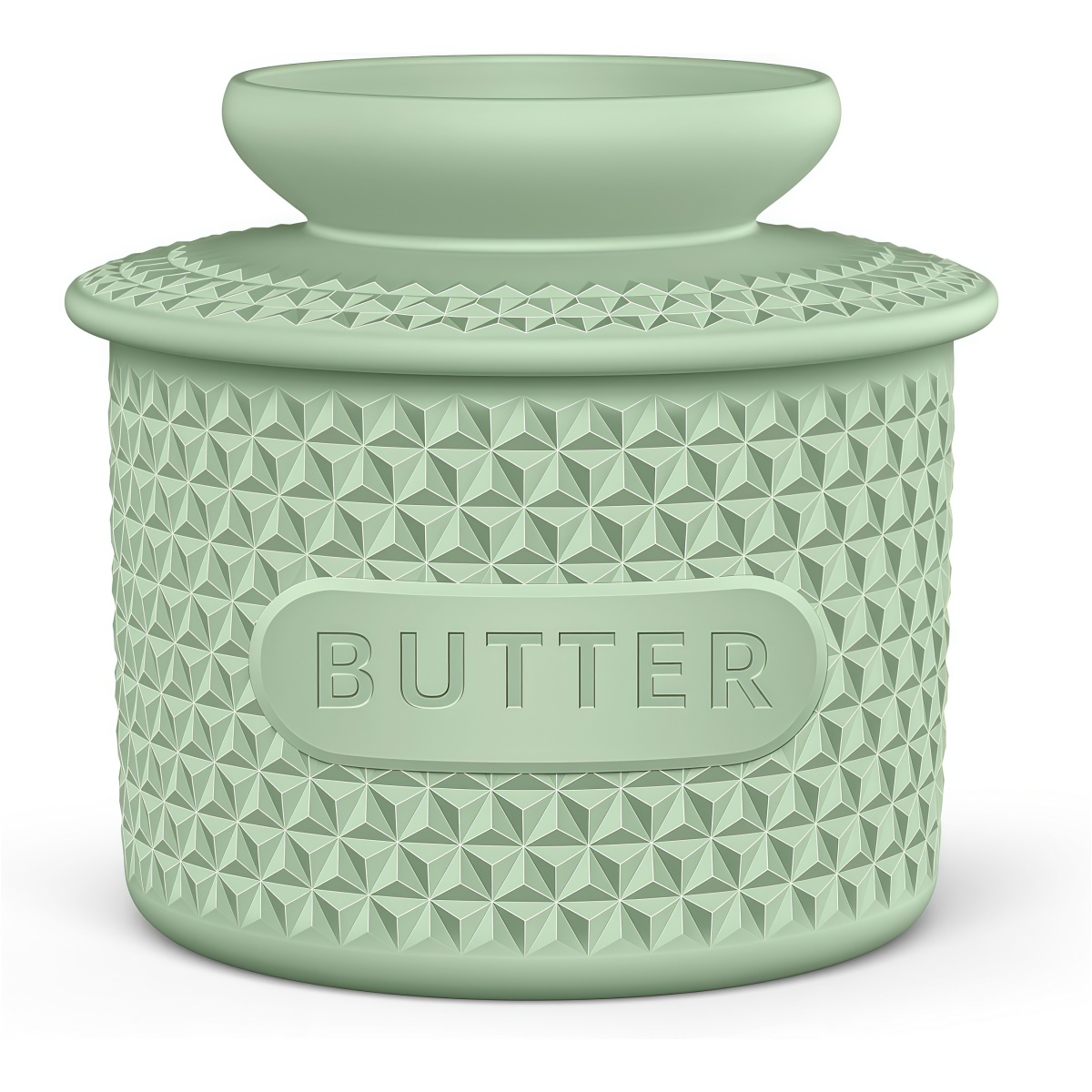French-style silicone butter jar with lid – 6 oz butter storage ...